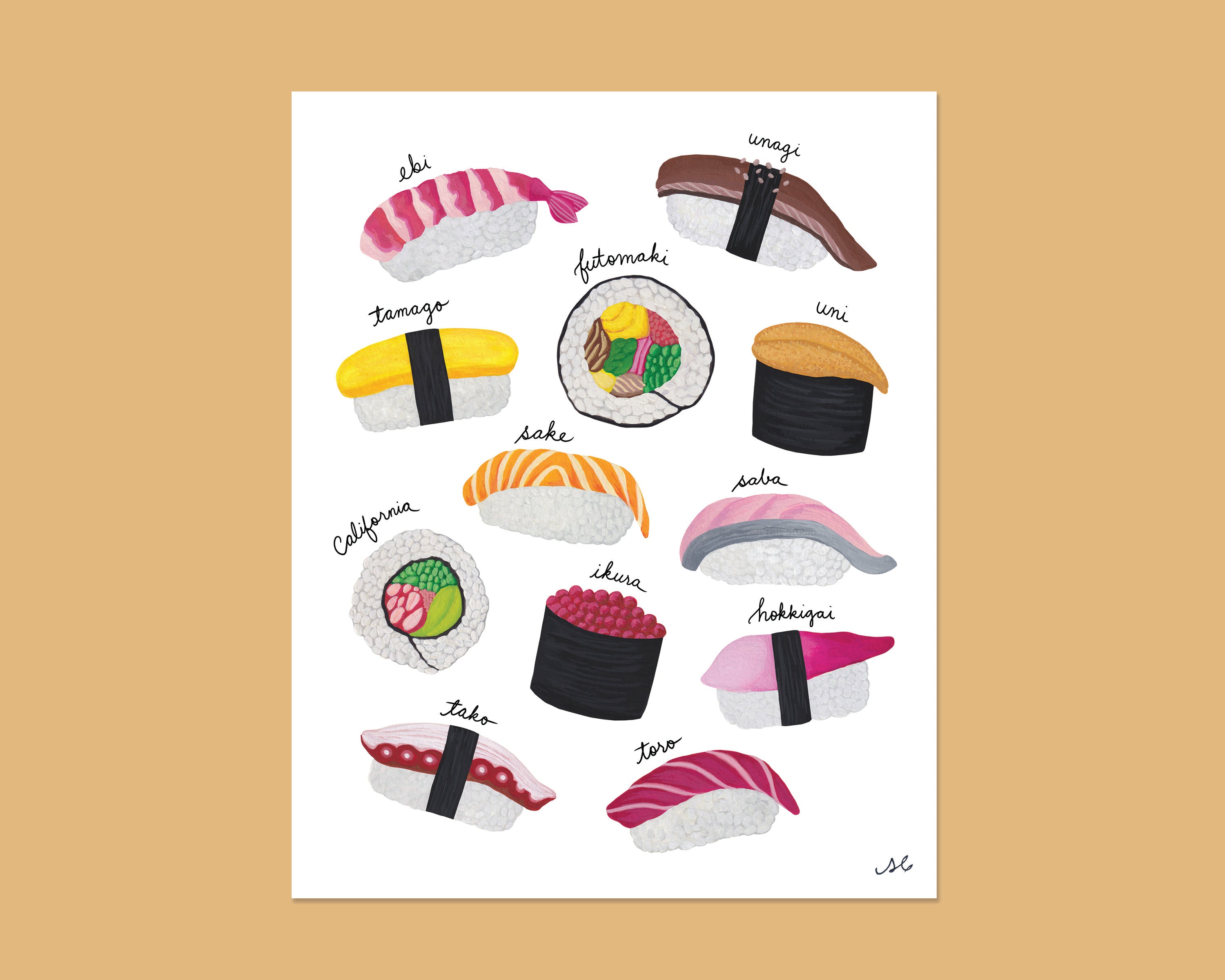 Know Your Sushi Art Print – Chu on This Studio